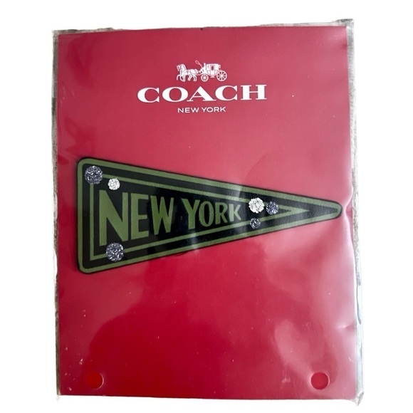 Coach | Other | Authentic Coach New York Varsity New York Patch Leather ...